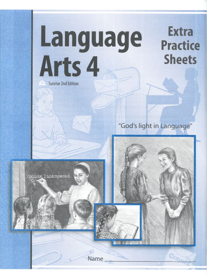 Language Arts 4 Extra Practice Sheets | Gospel Publishers USA
