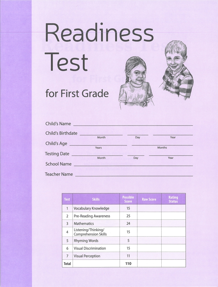 First Grade Readiness Test (Christian Light) | Gospel Publishers USA