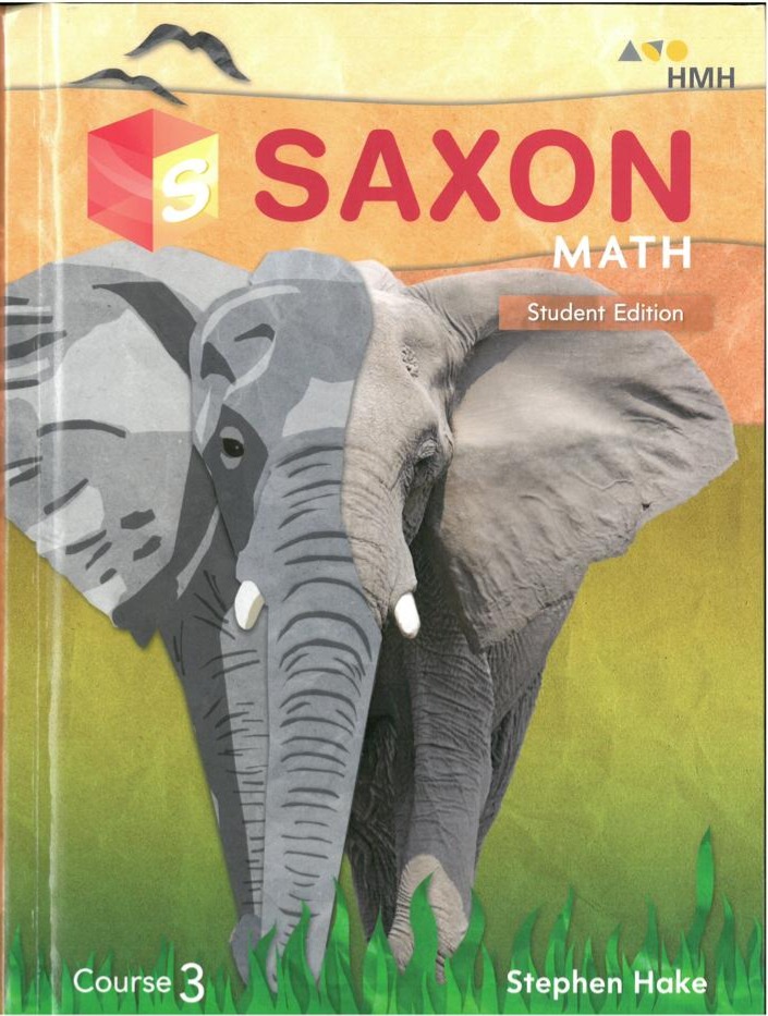 Saxon Math Course 3 Textook - 2018 (Grade 8) | Gospel Publishers USA