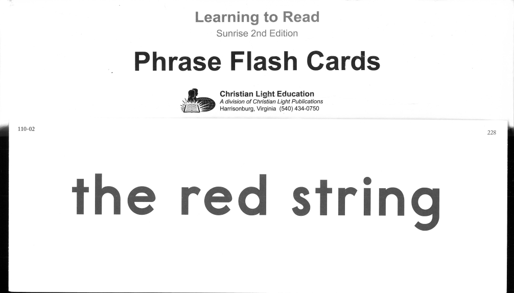 Learning to Read Phrase Flashcards | Gospel Publishers USA