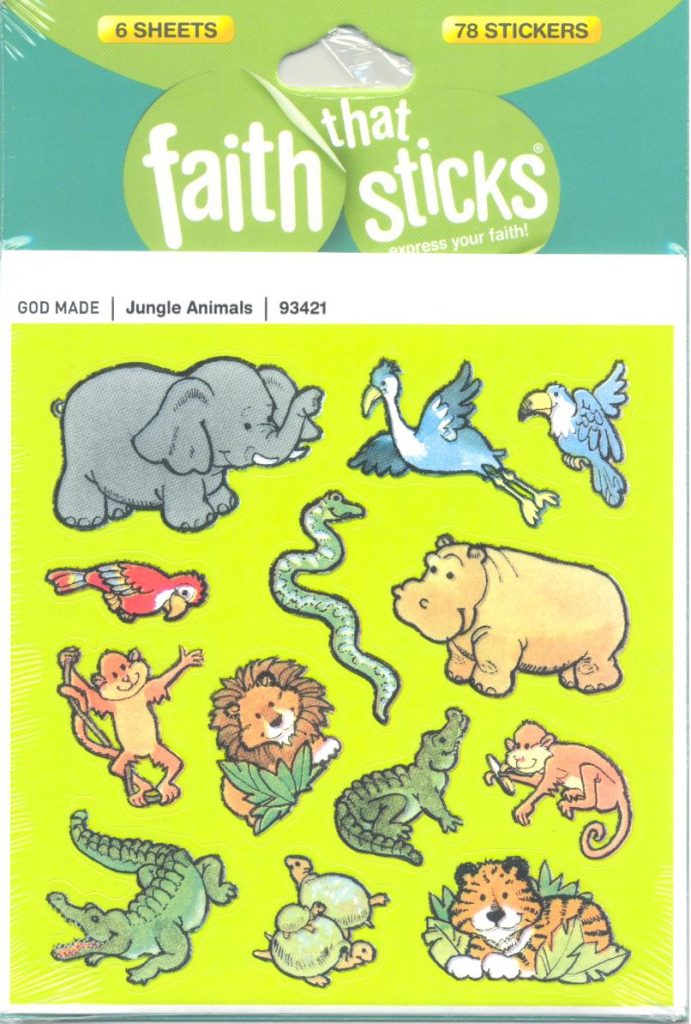 Jungle Scene - Stickers | Gospel Publishers USA